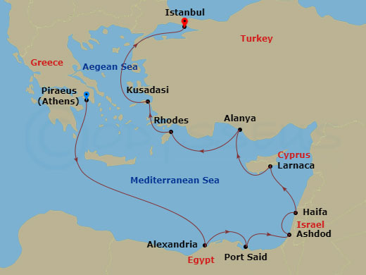 Athens Cruise Deals | Cruises from Athens | CruiseDirect
