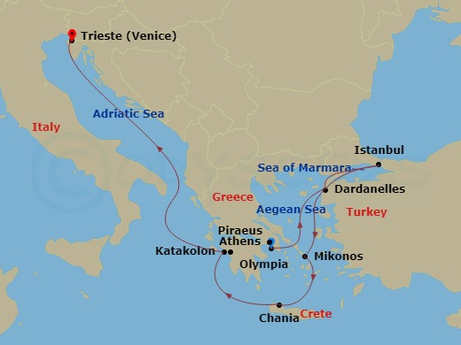 Athens Cruise Deals | Cruises from Athens | CruiseDirect